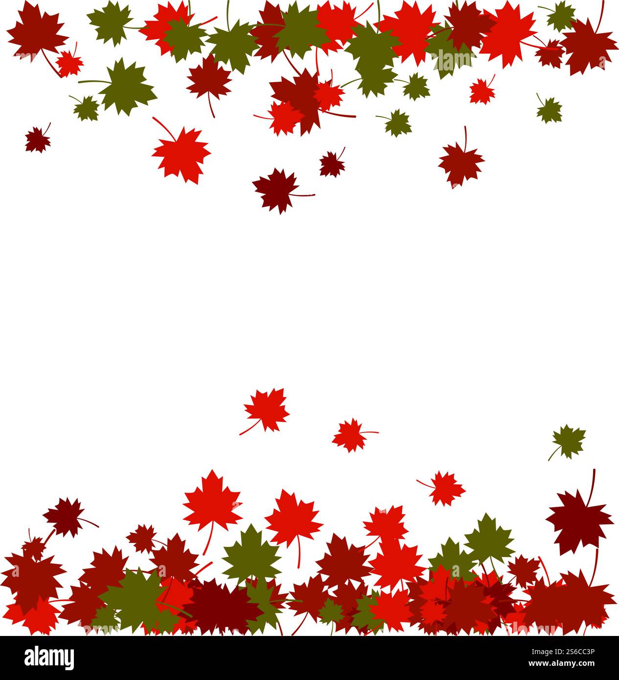 Autumn Leaf background template vector illustration Stock Vector Image ...