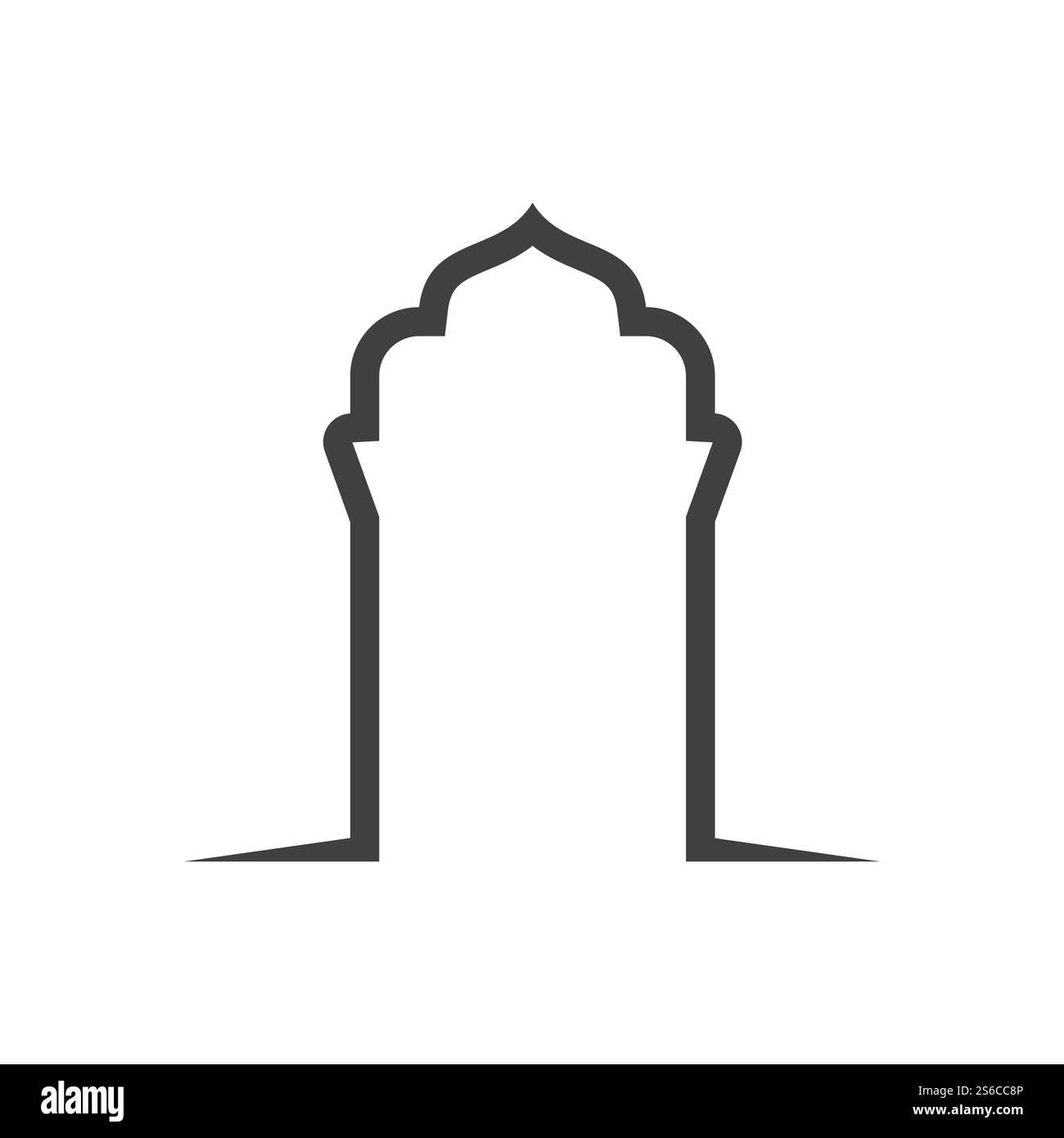 Mosque window vector icon design template Stock Vector Image & Art - Alamy