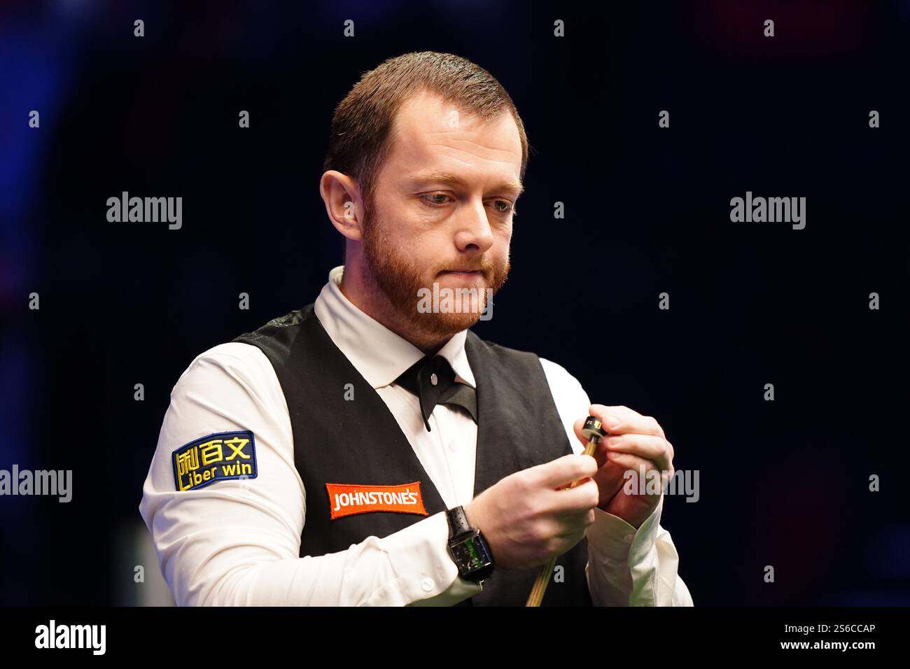Mark Allen during his quarter final match against Mark Selby on day ...