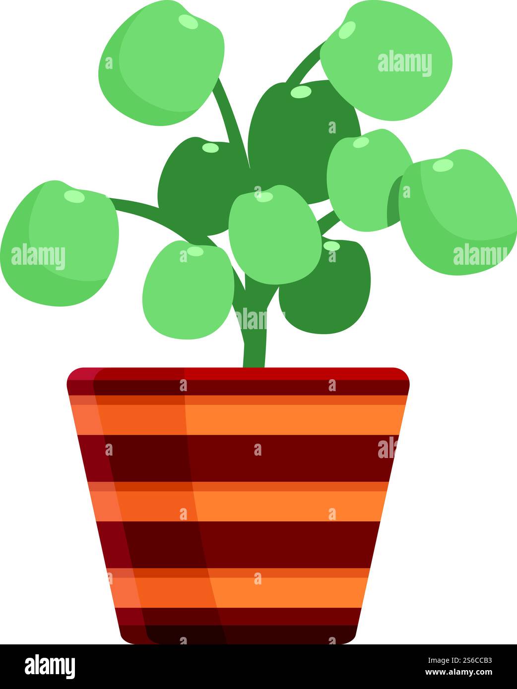 Cozy home flower pot icon. Cartoon of cozy home flower pot vector icon ...