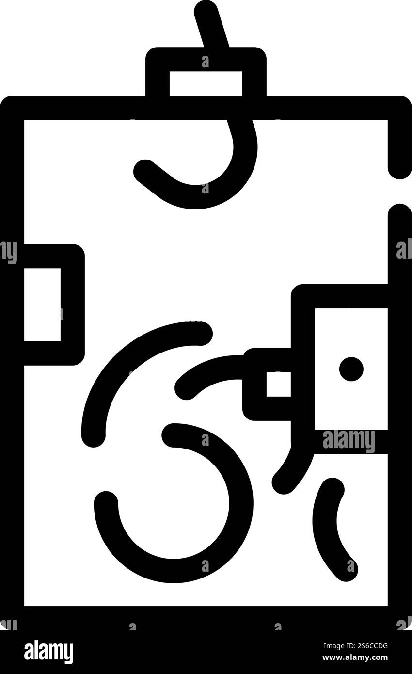 ballot box line icon vector. ballot box sign. isolated contour symbol ...