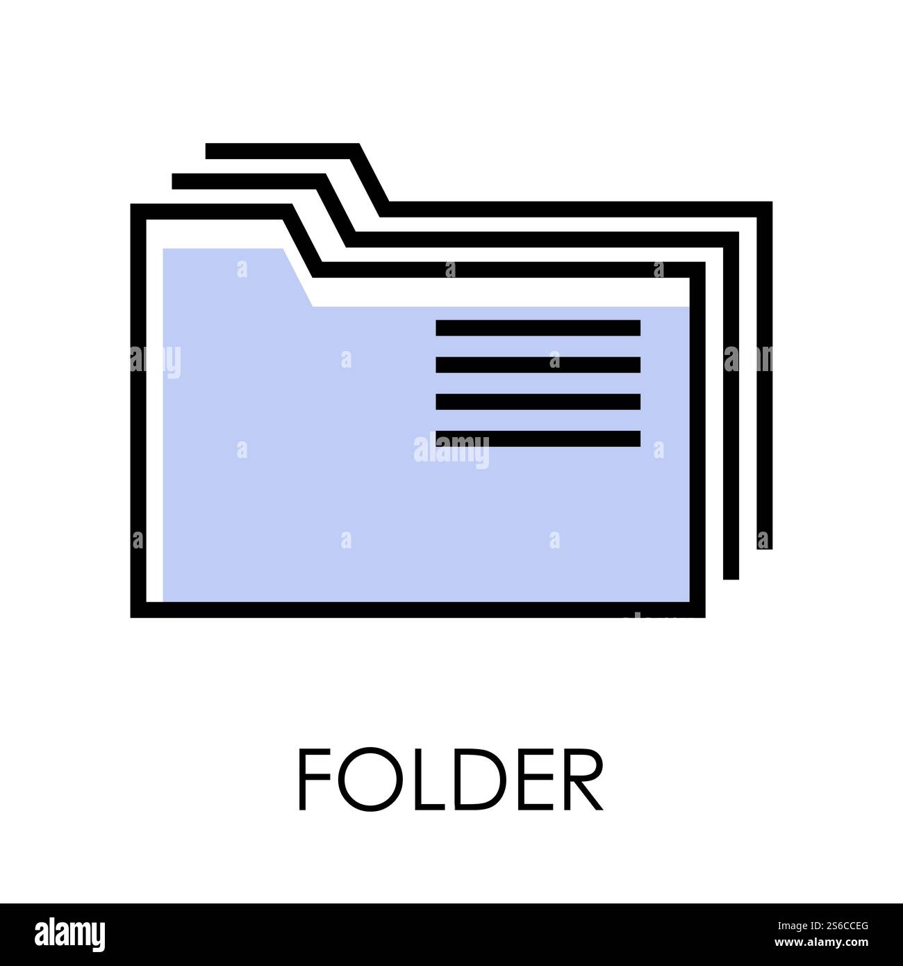 Folder isolated icon, repository and network, desktop computer outline symbol vector. Admin ...