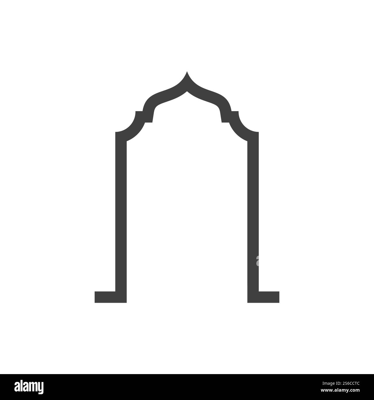 Mosque window vector icon design template Stock Vector Image & Art - Alamy