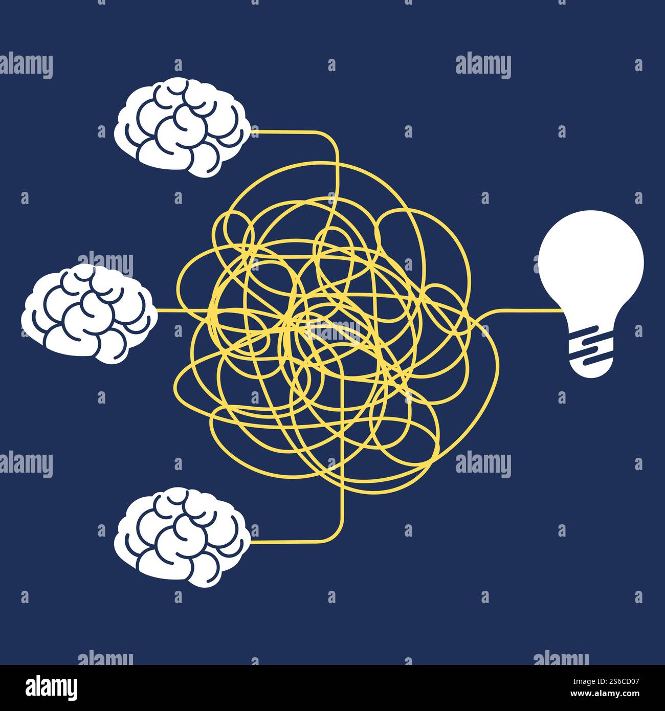 Teamwork, brainstorming, searching for ideas vector concept ...