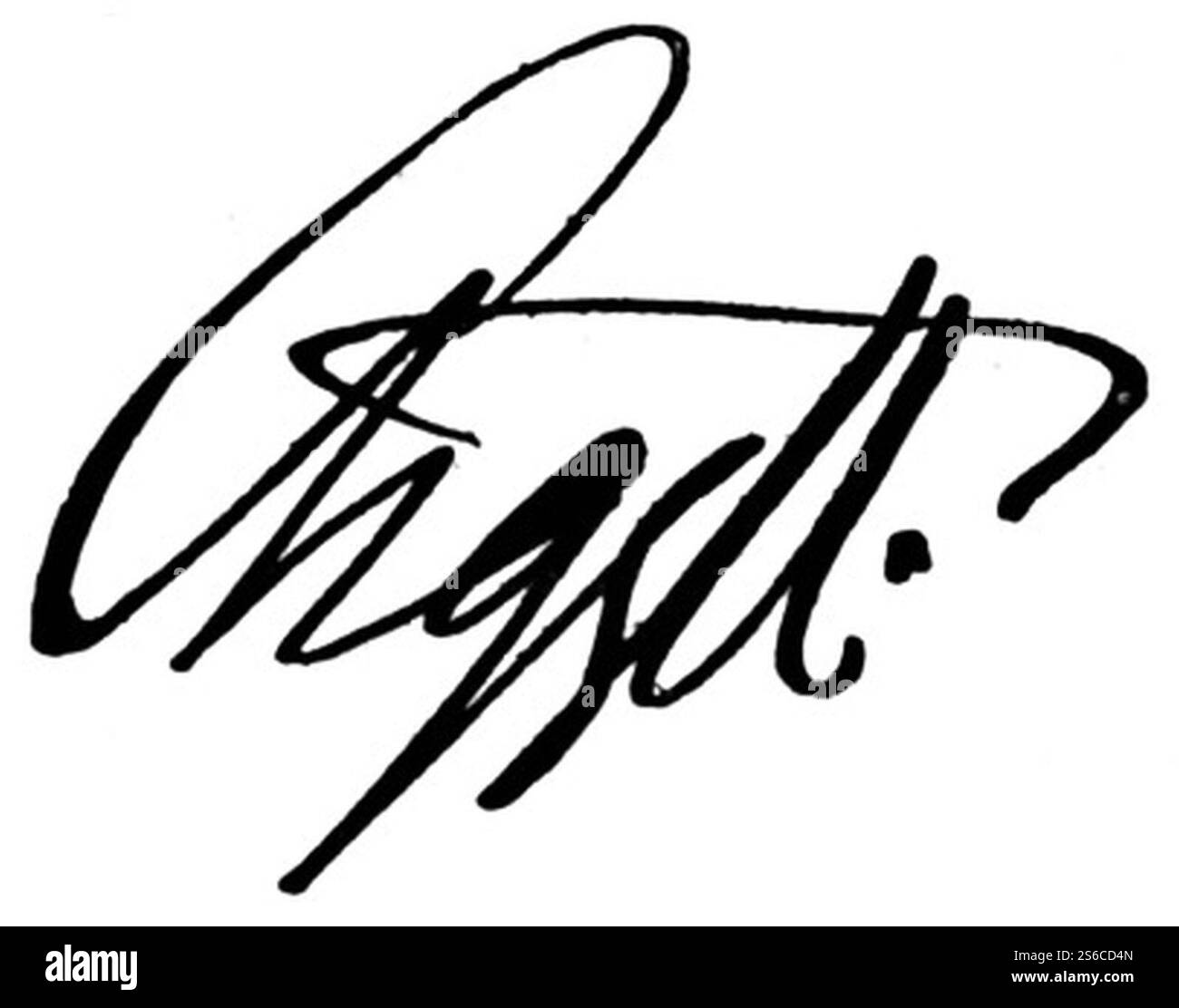 George Campbell, 8th Duke of Argyll Signature Stock Photo - Alamy