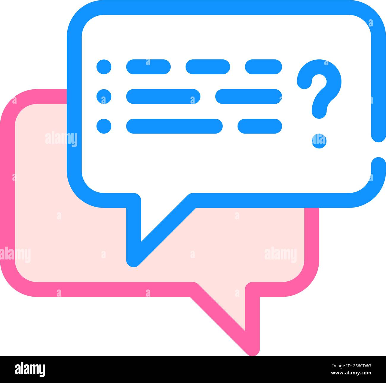 discussion with journalist color icon vector. discussion with ...