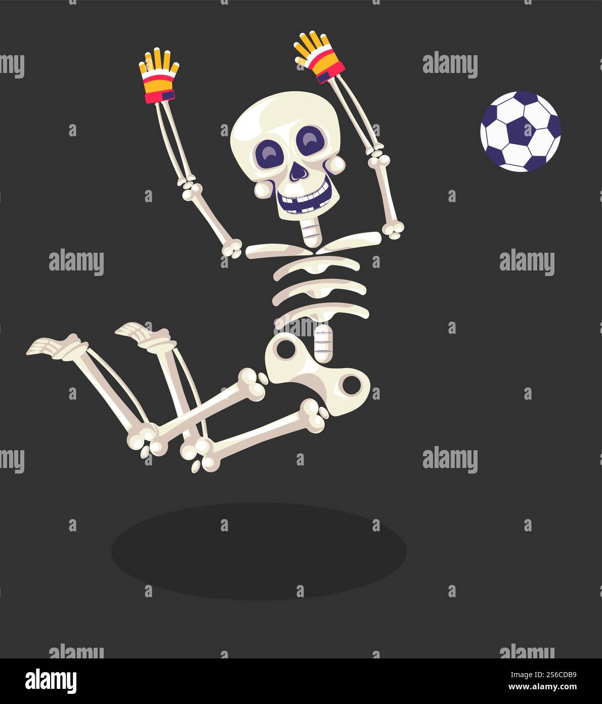 Skeleton in gloves catching ball hi-res stock photography and images ...