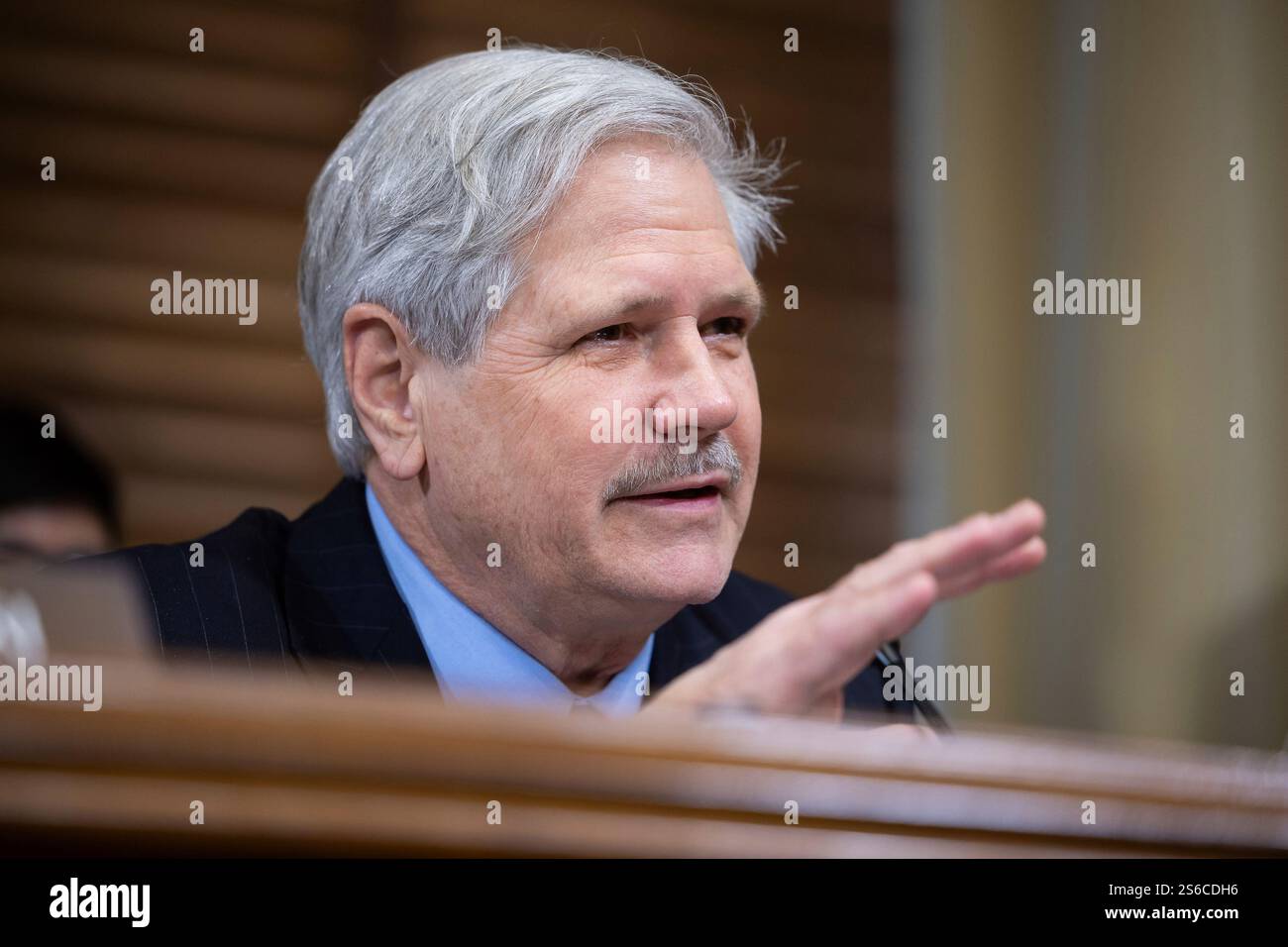 Sen. John Hoeven (R-N.D.) speaks during the confirmation hearing of ...