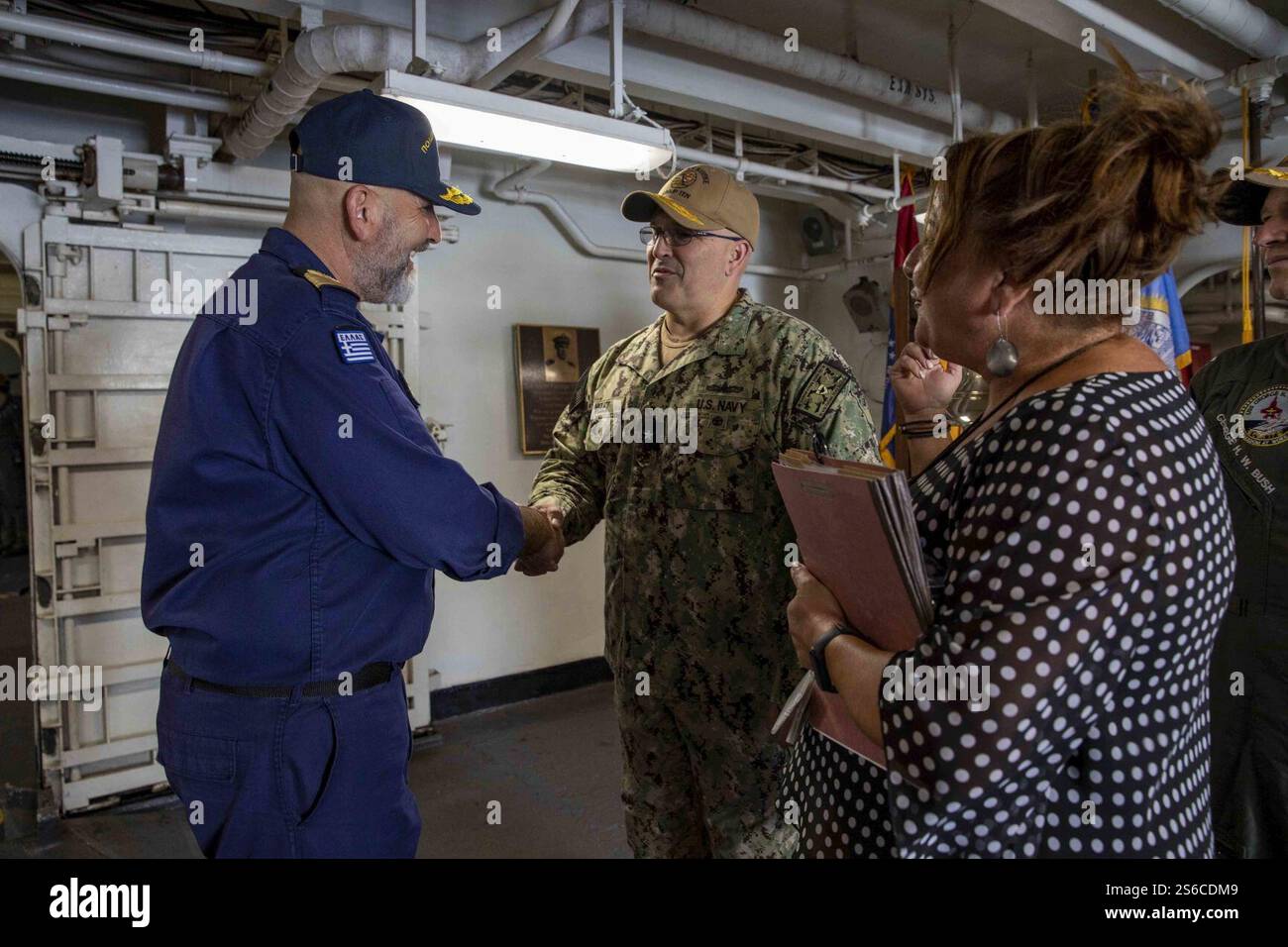 GHWB Pulls Into Souda Bay (7456957 Stock Photo - Alamy