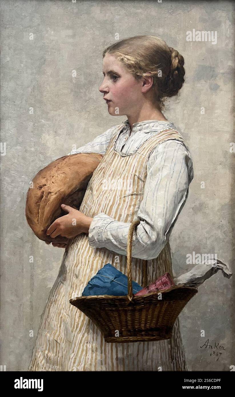 Albert anker girl hi-res stock photography and images - Alamy