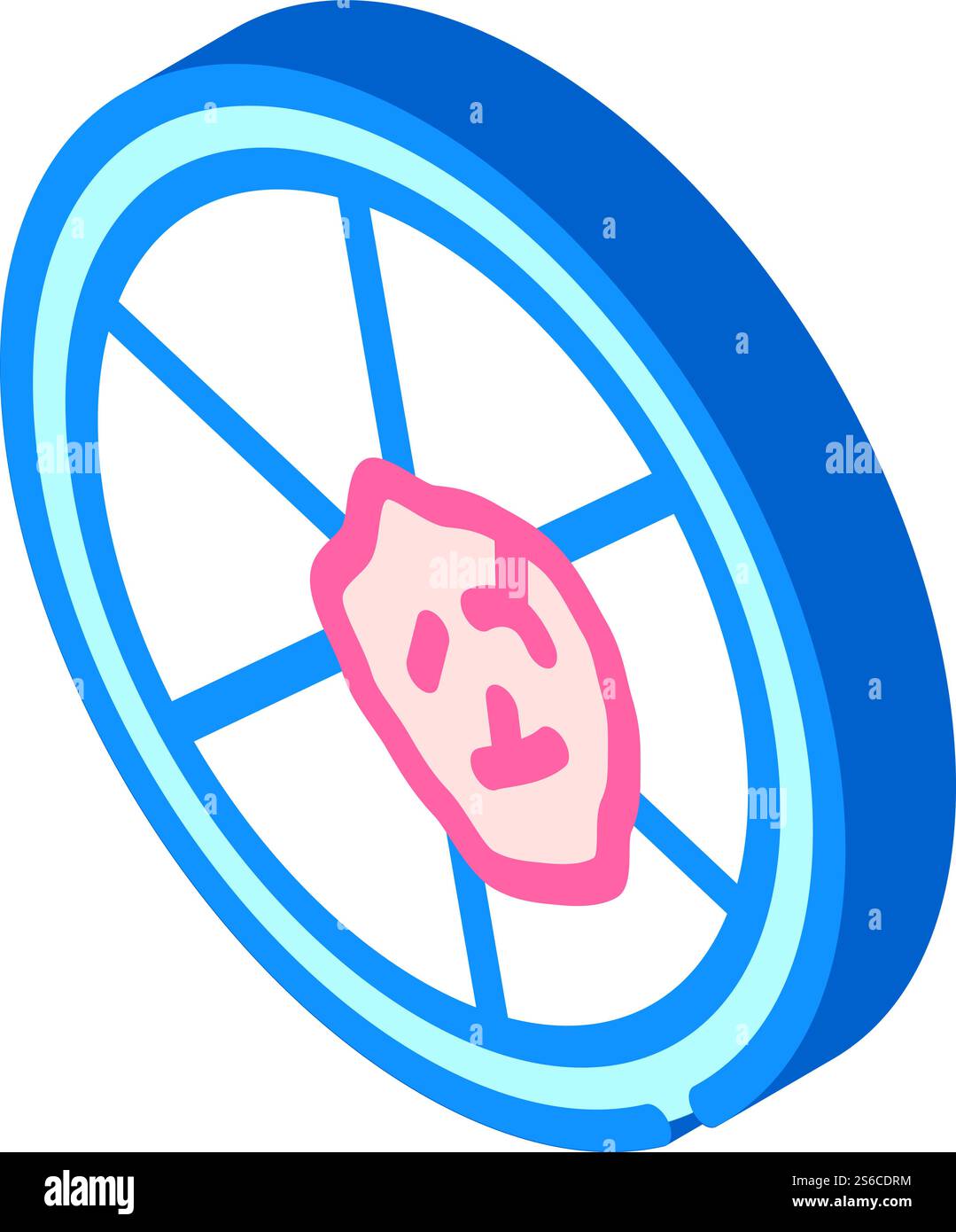 petri dish with biopsy isometric icon vector. petri dish with biopsy ...