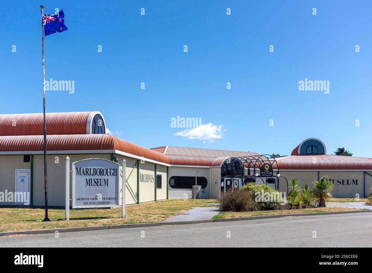 Entrance to Marlborough Museum, Arthur Baker Place, Redwoodtown ...
