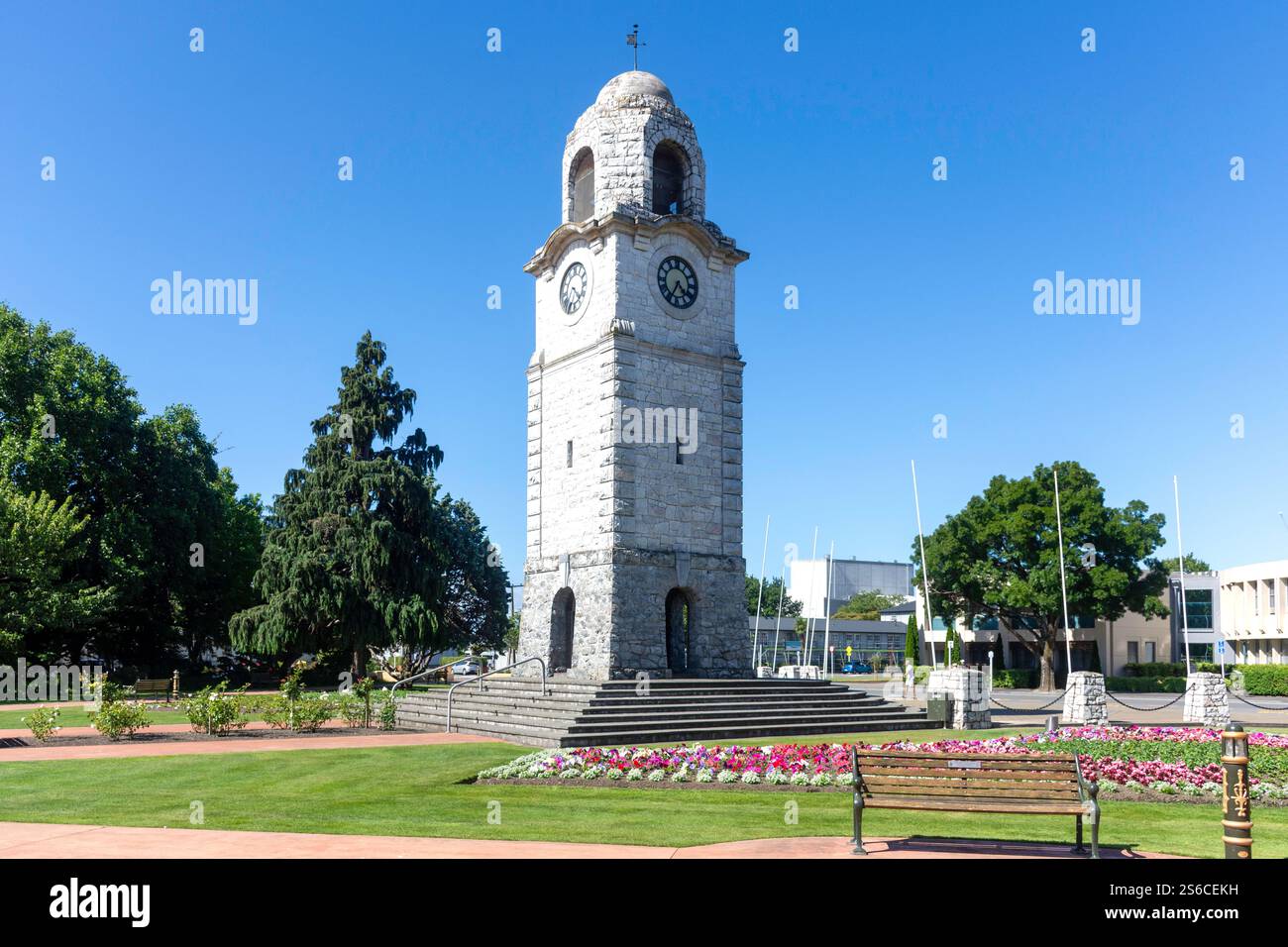 The War Memorial Clock Tower, Seymour Square, Blenheim (Waiharakeke ...