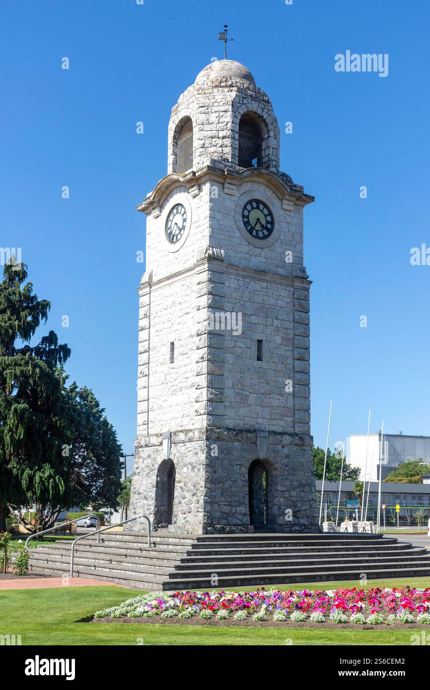 The War Memorial Clock Tower, Seymour Square, Blenheim (Waiharakeke ...