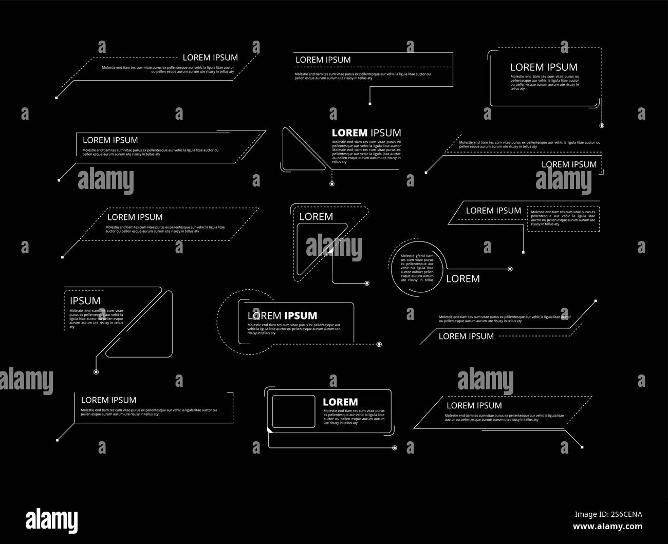 Callouts text. Title call out labels technology callout marketing boxes ...