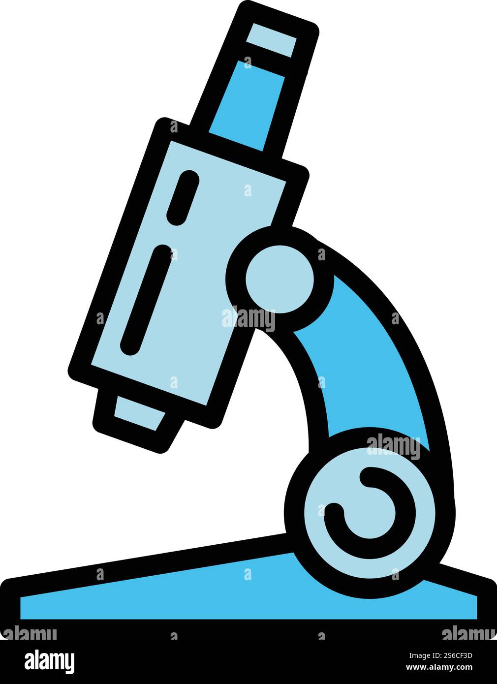 Forensic laboratory microscope icon. Outline forensic laboratory ...