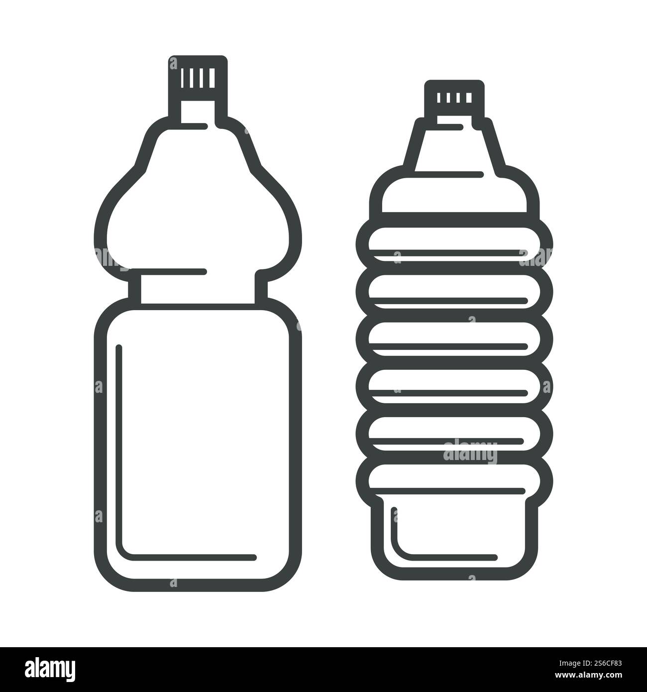 Transparent Plastic Bottles With Mineral Water Recyclable Container