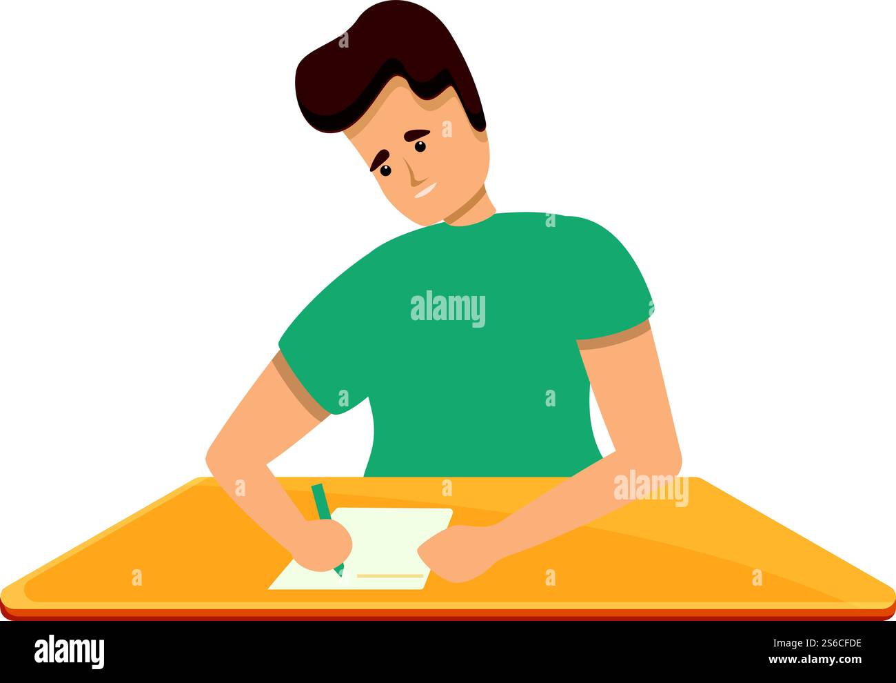 Success test writing icon. Cartoon of success test writing vector icon ...