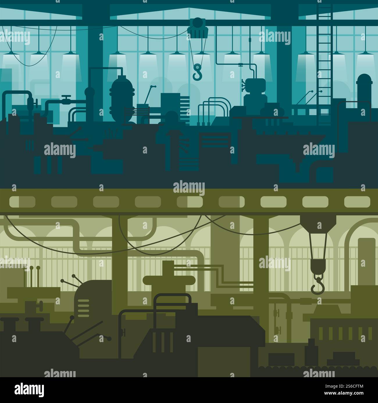 Pipe conveyor Stock Vector Images - Alamy