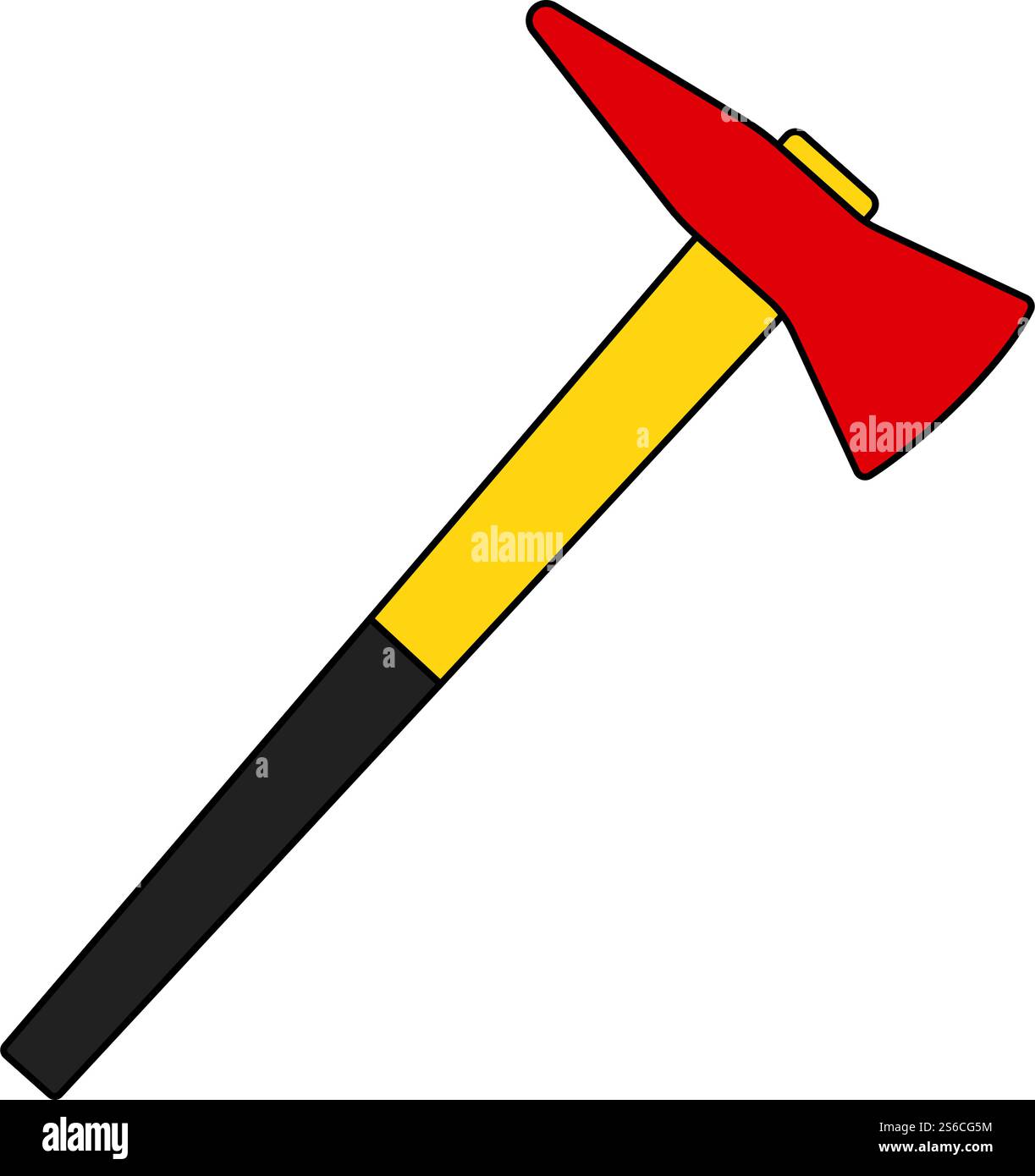Fire Axe Icon. Editable Outline With Color Fill Design. Vector ...
