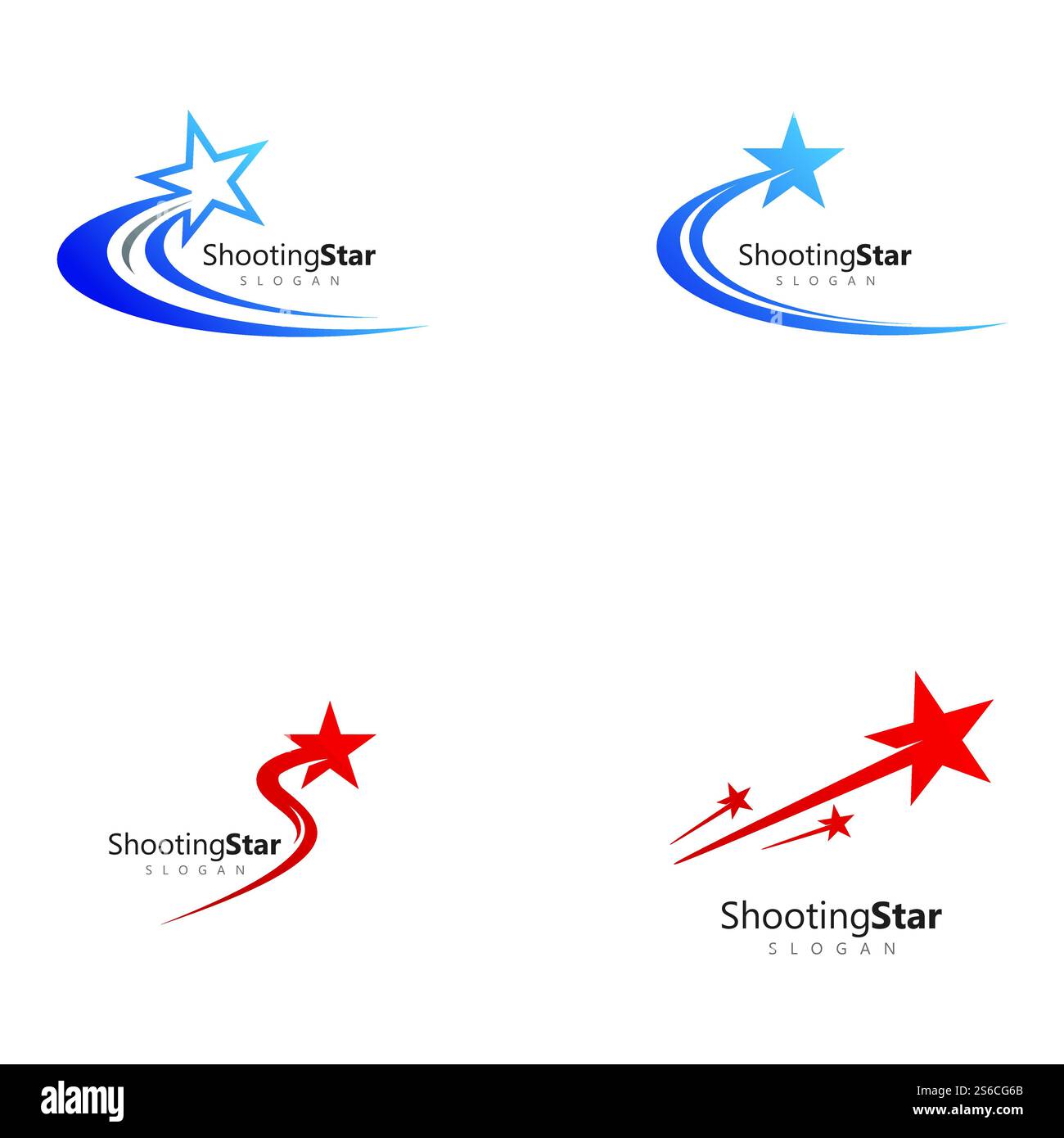 shooting star vector logo design template Stock Vector Image & Art - Alamy