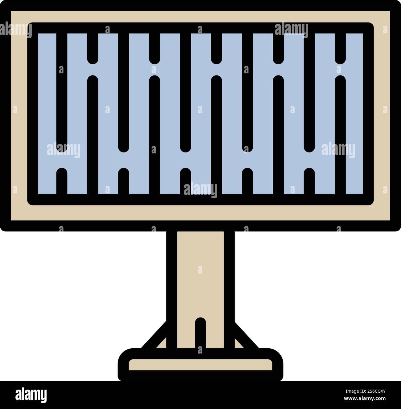 Billboard info outdoor advertising icon. Outline billboard info outdoor ...