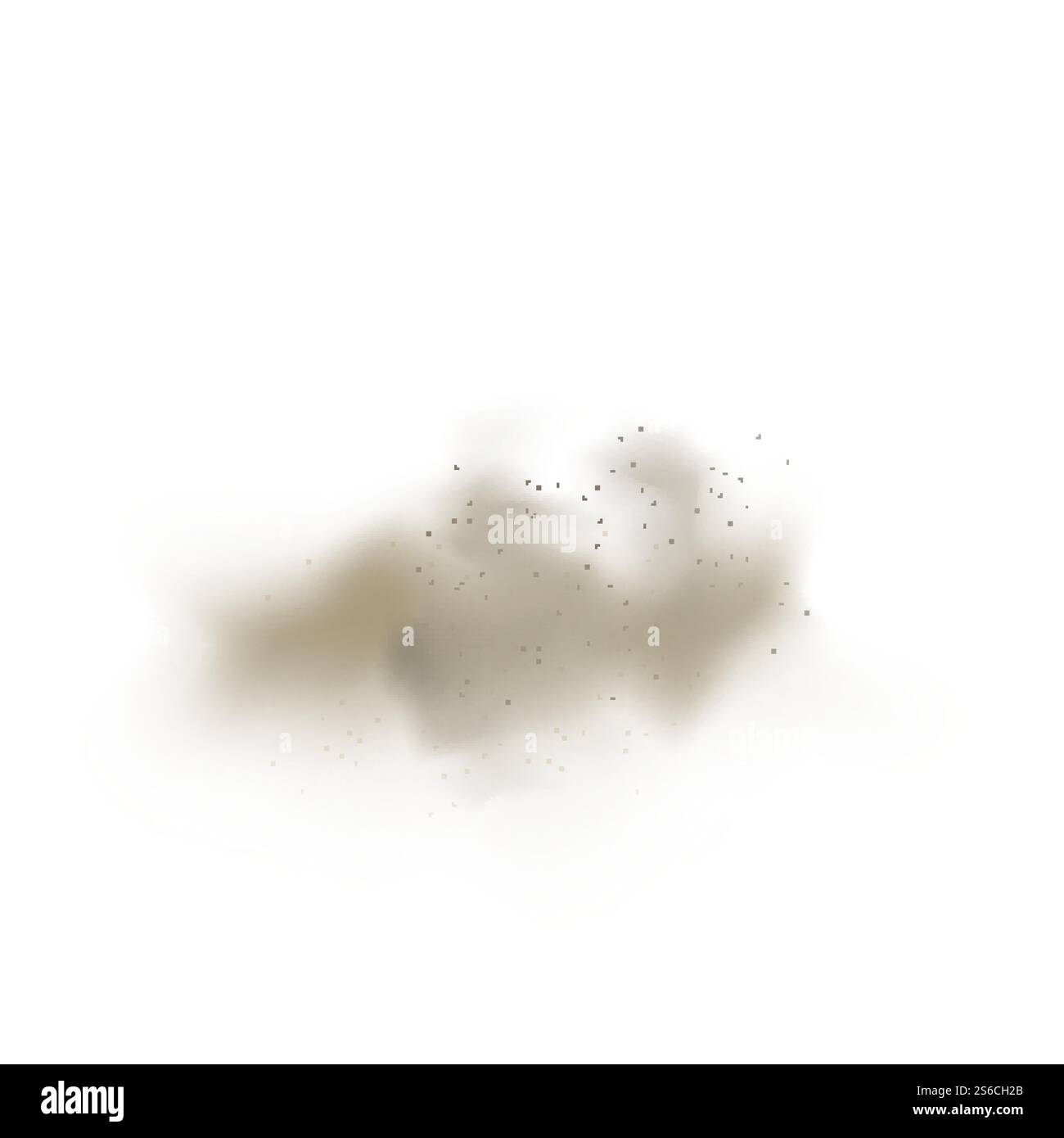 Flying Dry Dust Air Allergic Pollution Vector. Fly Cloudy Sandy Dust ...