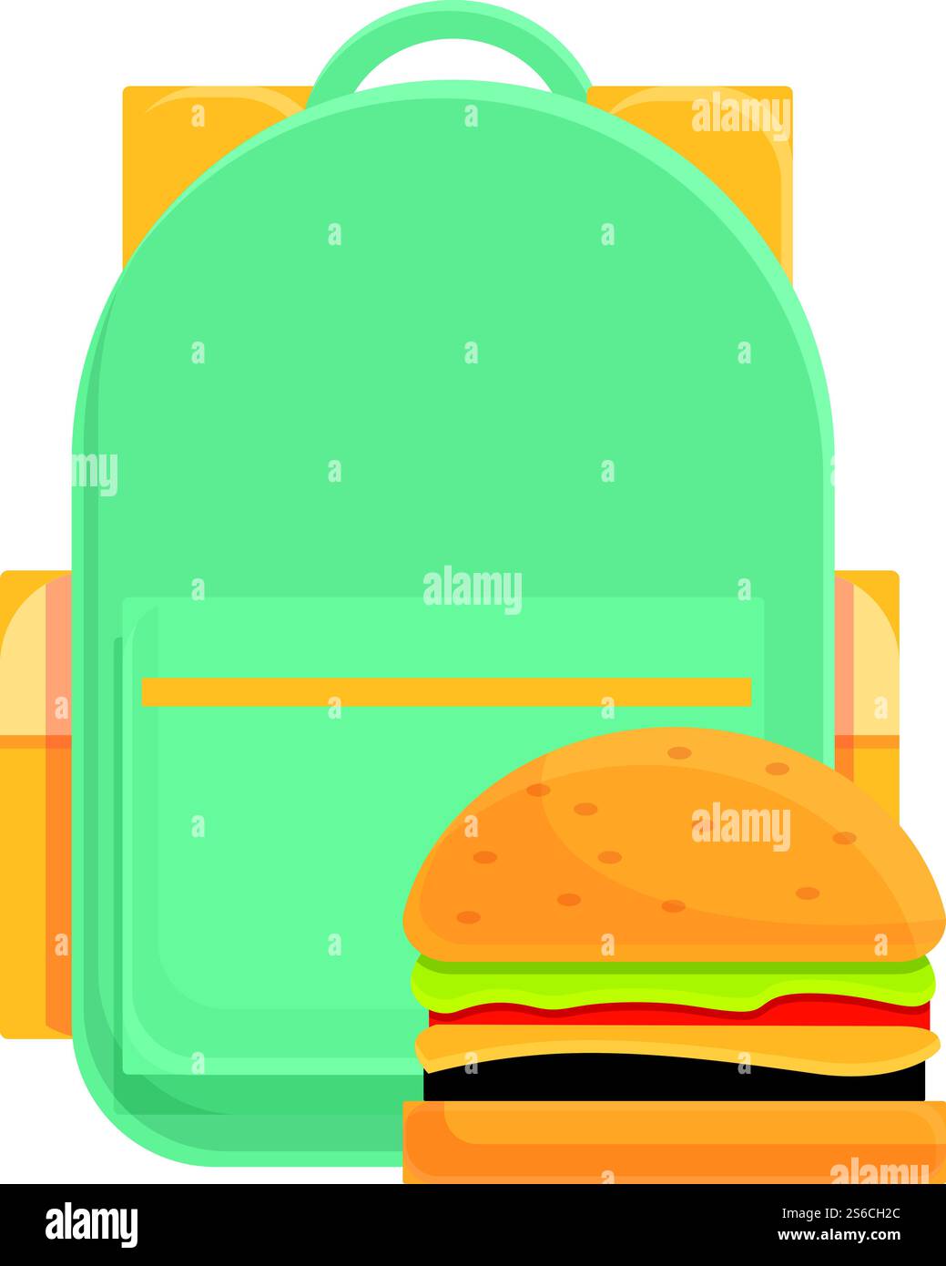 Student lunch icon. Cartoon of student lunch vector icon for web design ...