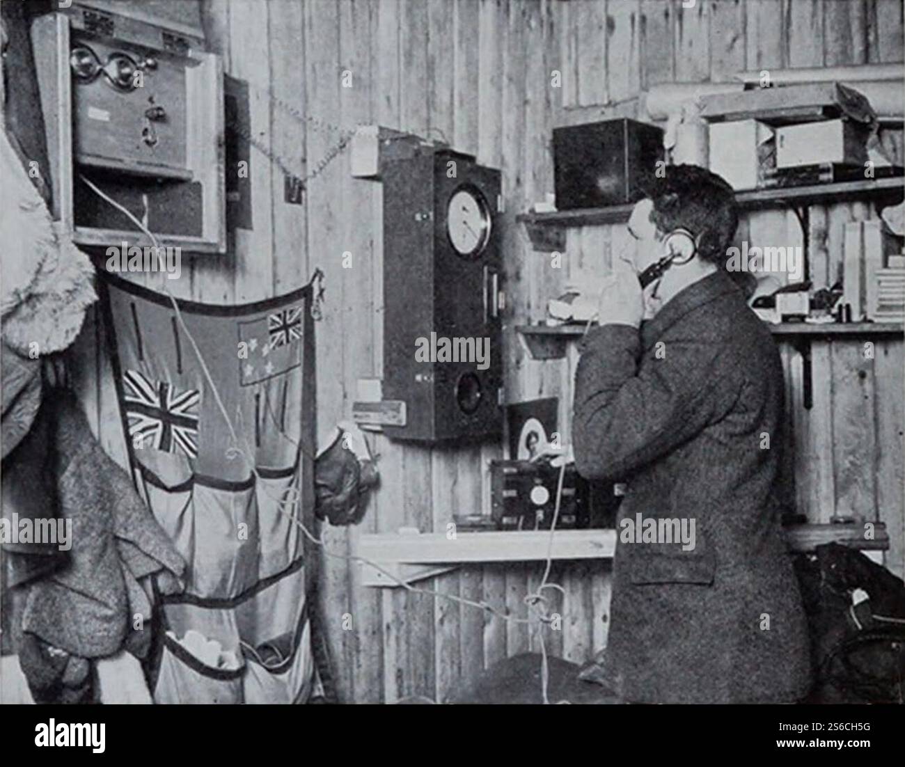 George Simpson timing an occultation of Jupiter Stock Photo - Alamy