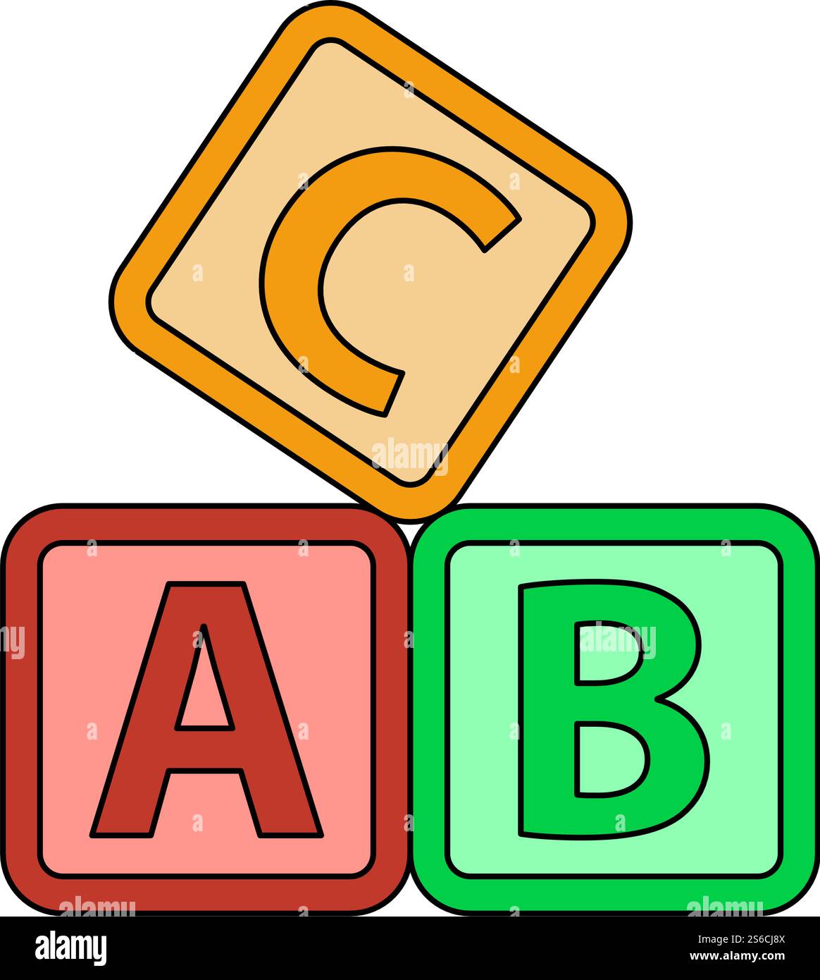 Box Of Bricks Icon. Editable Outline With Color Fill Design. Vector ...