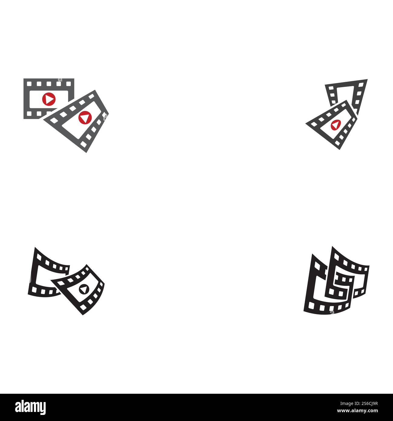 Set movie film cinema vector design illustration Stock Vector Image ...