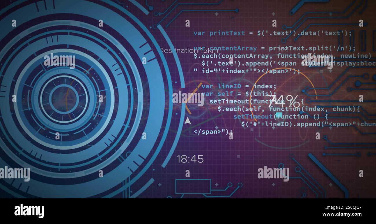 Image Of Data Processing And Scope Scanning Over Computer Circuit Board