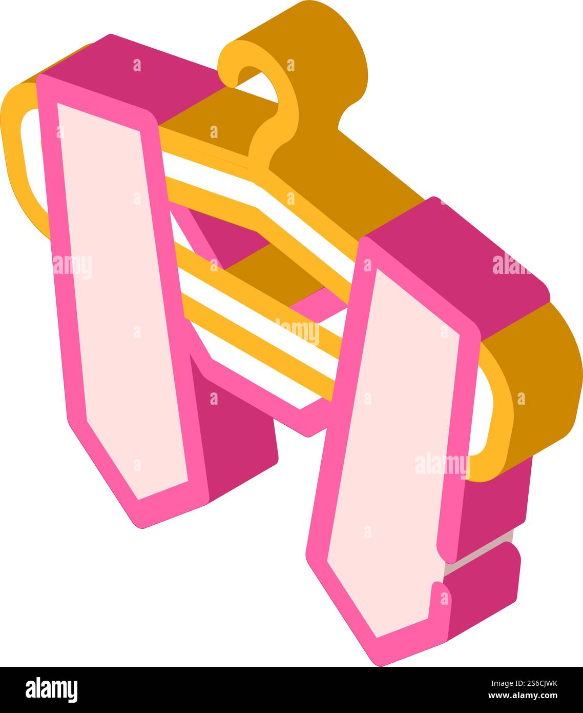 graduation stole isometric icon vector. graduation stole sign. isolated ...