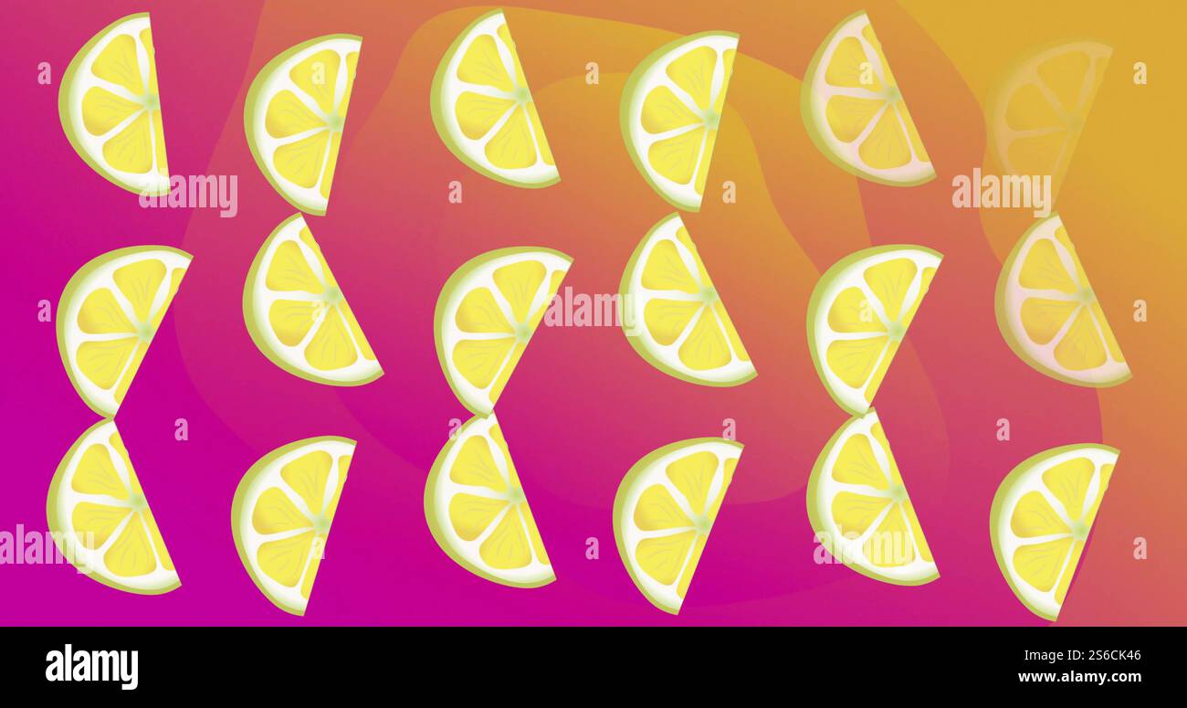 Animation moving shapes over colourful hi-res stock photography and ...