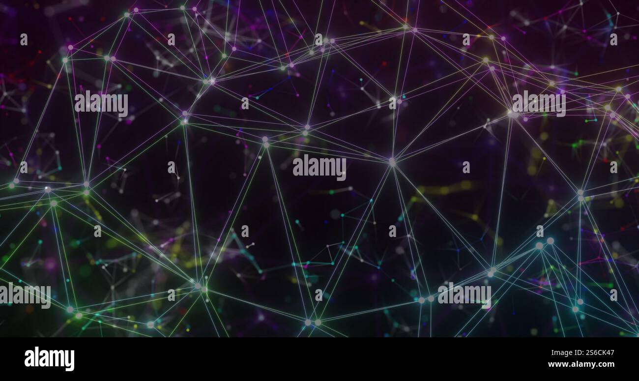 Network of interconnected shapes hi-res stock photography and images ...