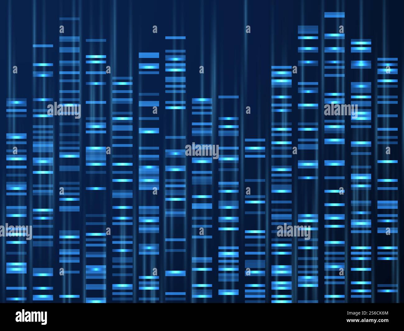 Genomic data visualization. Dna genome sequence, medical genetic map ...