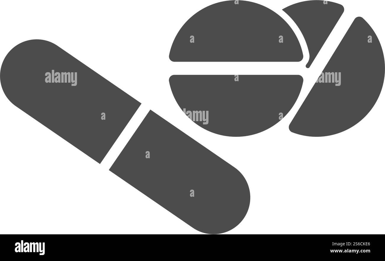 Pill illustration medical logo flat design Stock Vector Image & Art - Alamy