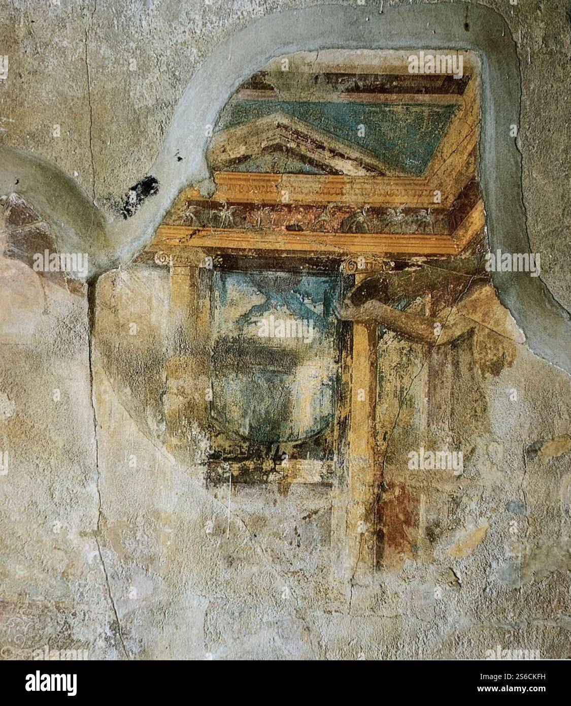 Fresco Cubiculum 42 west wall (3) House of the Labyrinth Pompeii Stock ...