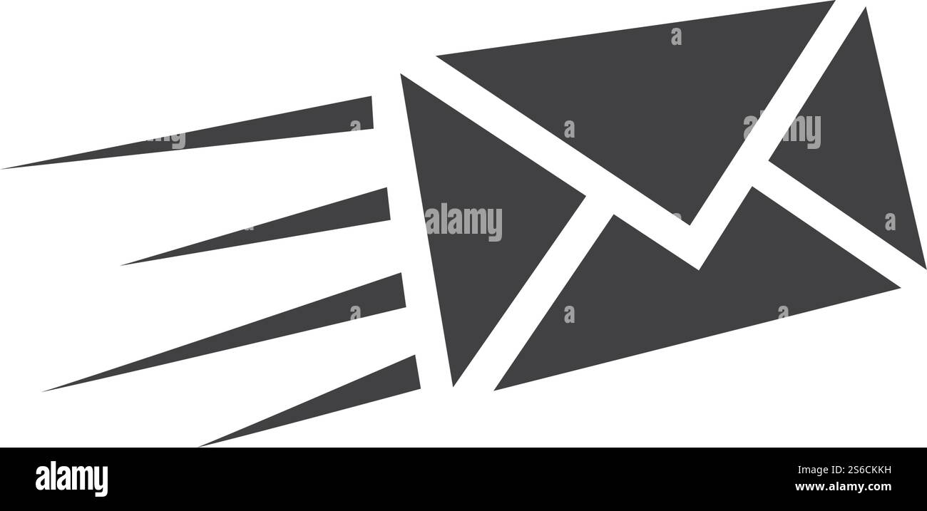 Mail icon logo vector template Stock Vector Image & Art - Alamy