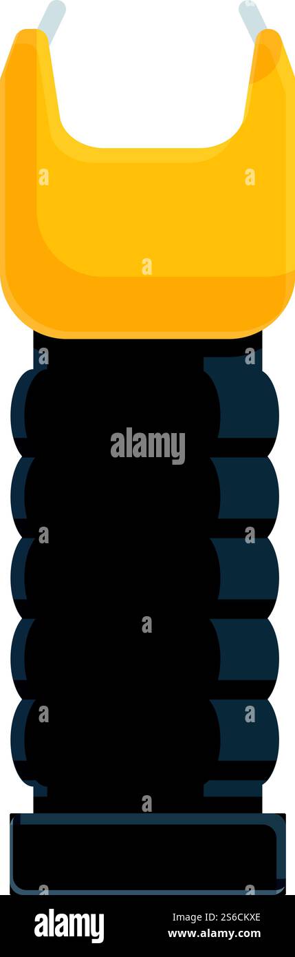 Taser weapon icon. Cartoon of taser weapon vector icon for web design ...