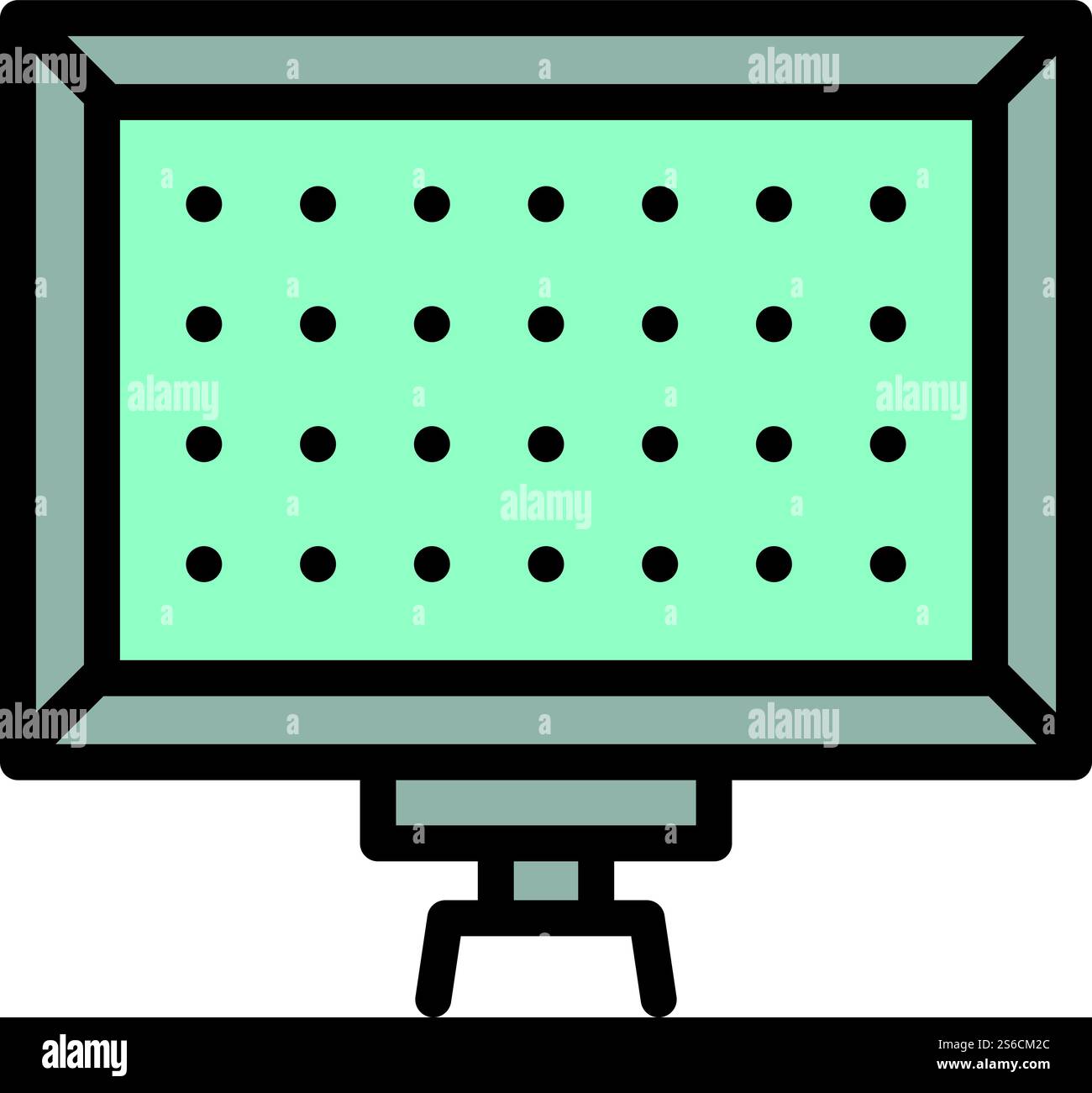 Modern led panel light icon. Outline modern led panel light vector icon ...