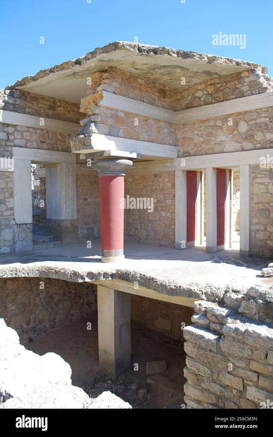 The Ancient Ruins at Knossos, near Heraklion, Crete, Greece Stock Photo ...