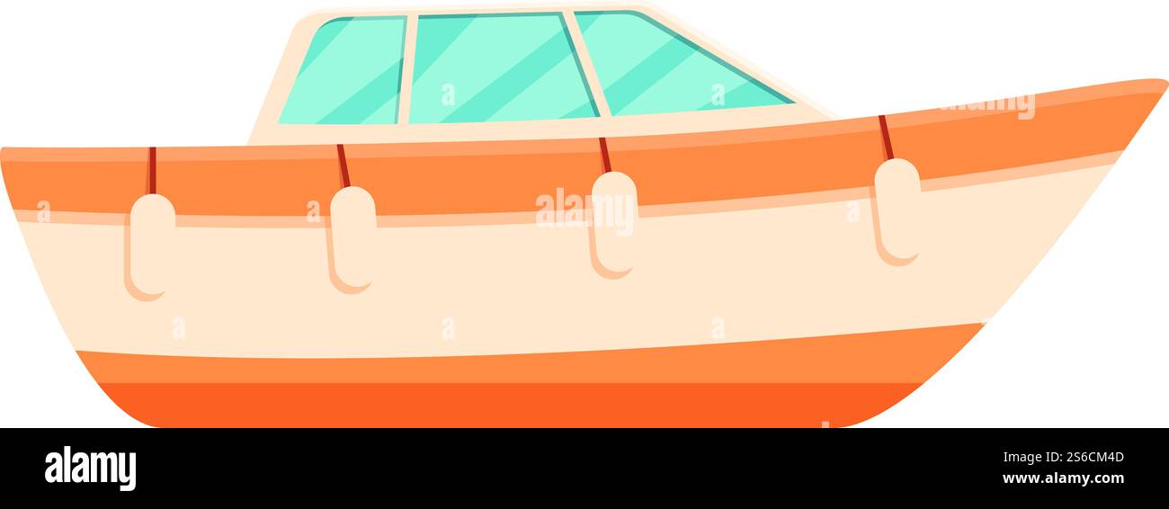 Small fishing boat icon. Cartoon of small fishing boat vector icon for ...