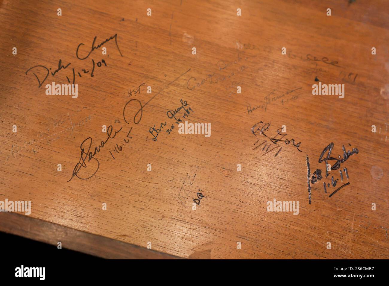 Washington DC. US, January 16, 2025 A view of the ceremonial desk ...