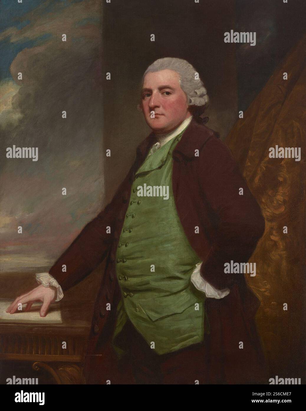 George romney portrait of james cross of clifton bristol three ...