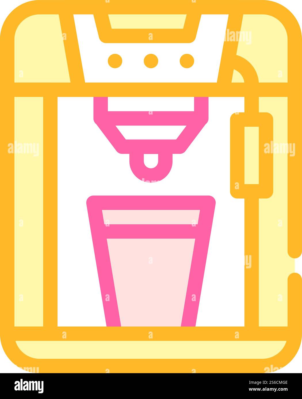 coffee machine color icon vector. coffee machine sign. isolated symbol ...