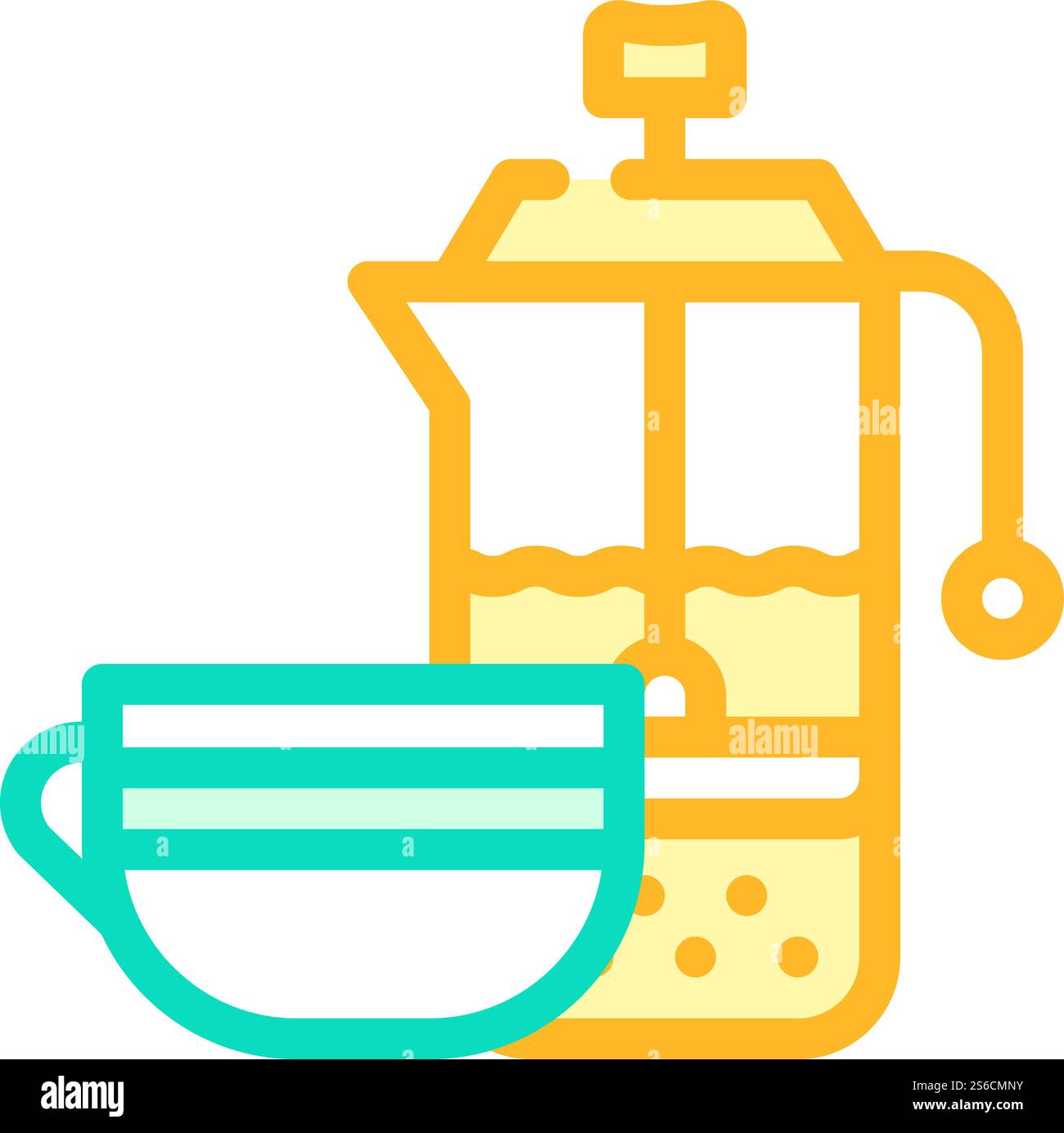 tea drink teapot color icon vector. tea drink teapot sign. isolated ...