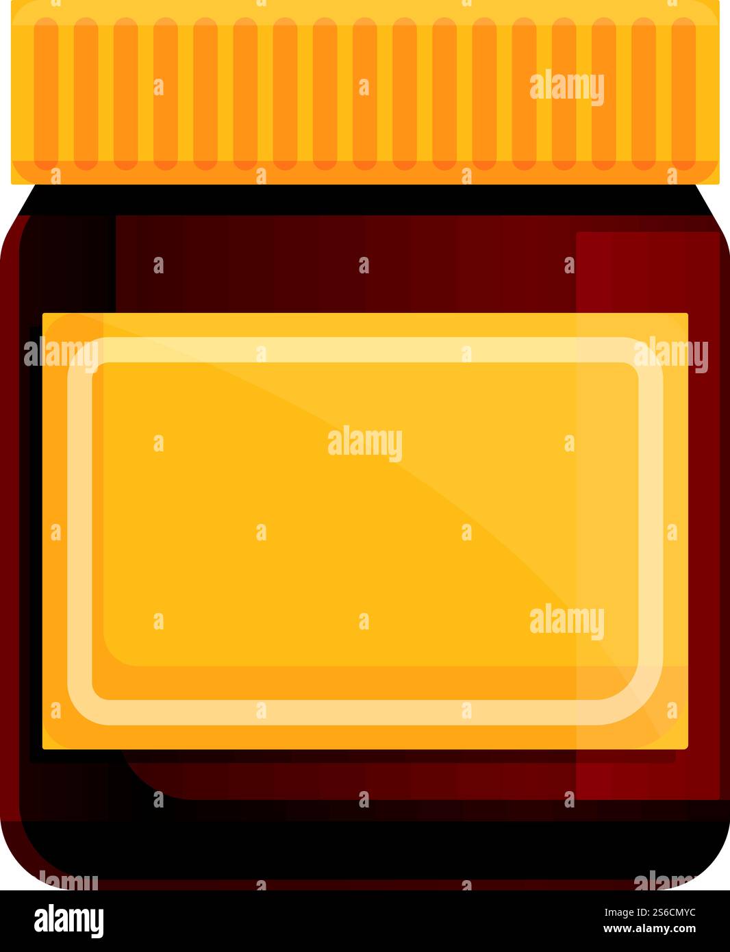 Glass jar chocolate paste icon. Cartoon of glass jar chocolate paste ...