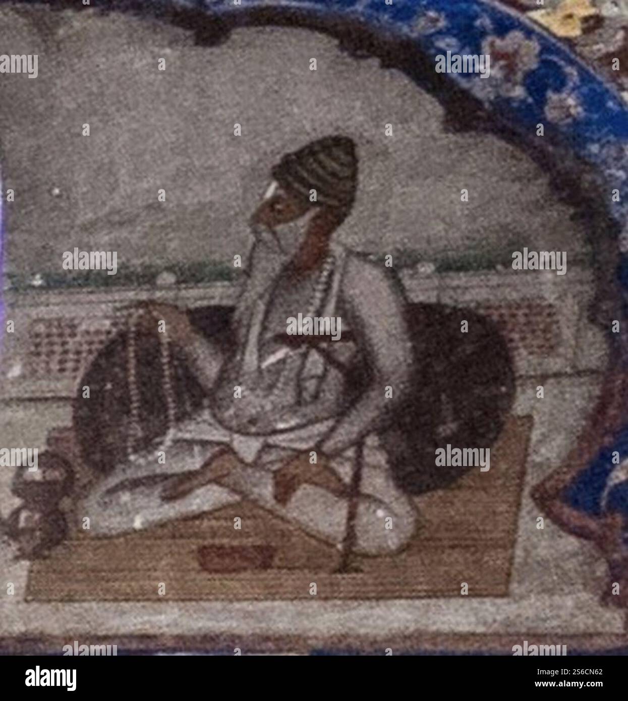 Fresco from the Udasi Chitta Akhara in Amritsar 04 Stock Photo - Alamy