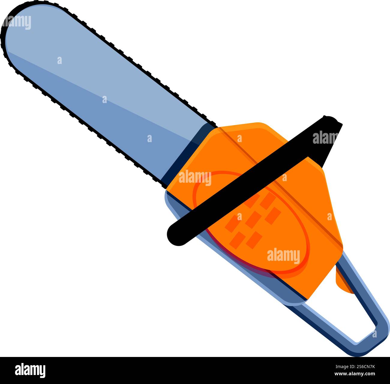 Construction chainsaw icon. Cartoon of construction chainsaw vector ...